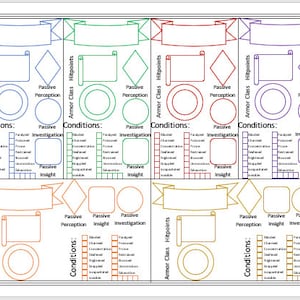 D&D Dungeon Master Screen PDF Inserts - for Dnd 5e and More - Etsy