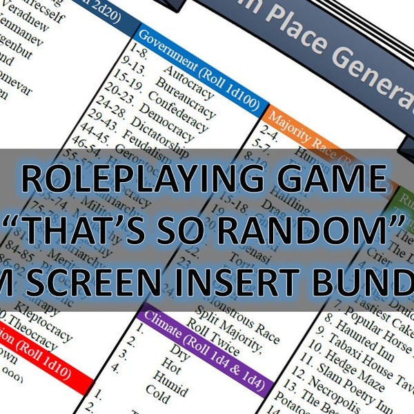 Pathfinder Dm Screen Insert - Etsy