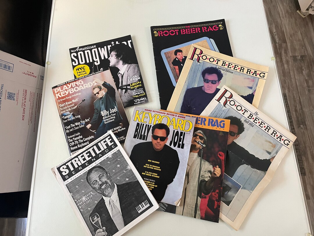 BILLY JOEL 8 Vintage Collectable Mags: Issues of Root Beer Rag From 80s ...