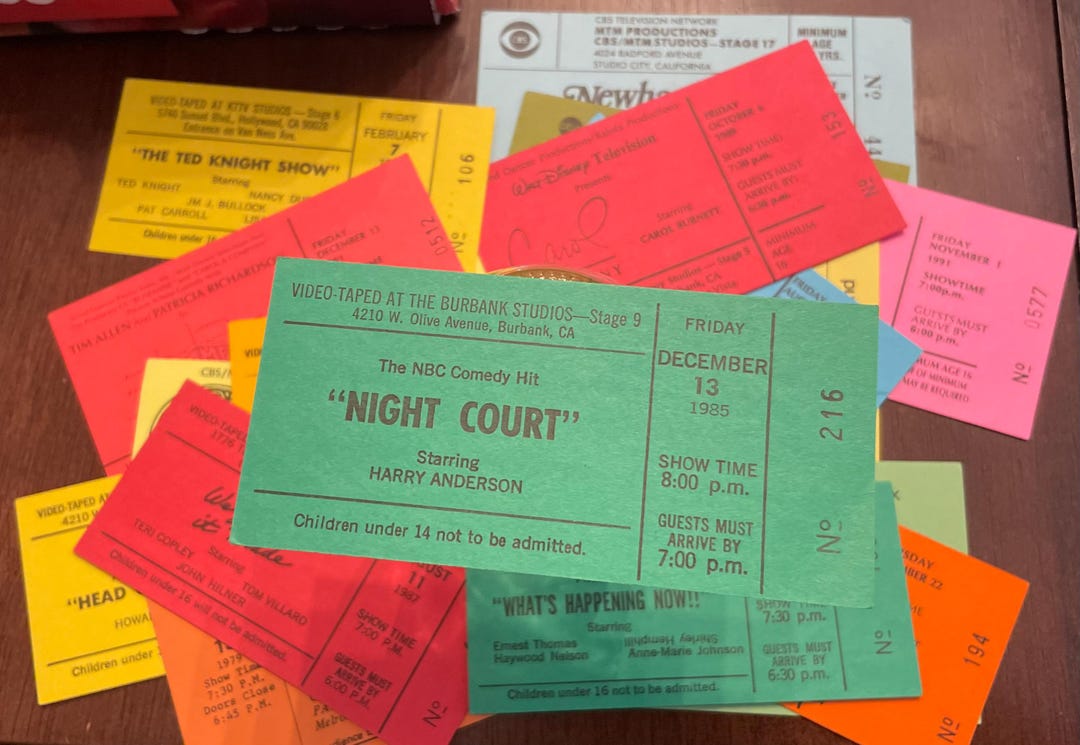 NIGHT COURT Sitcom - Season 2 Episode Taping TICKET December 13, 1985 ...