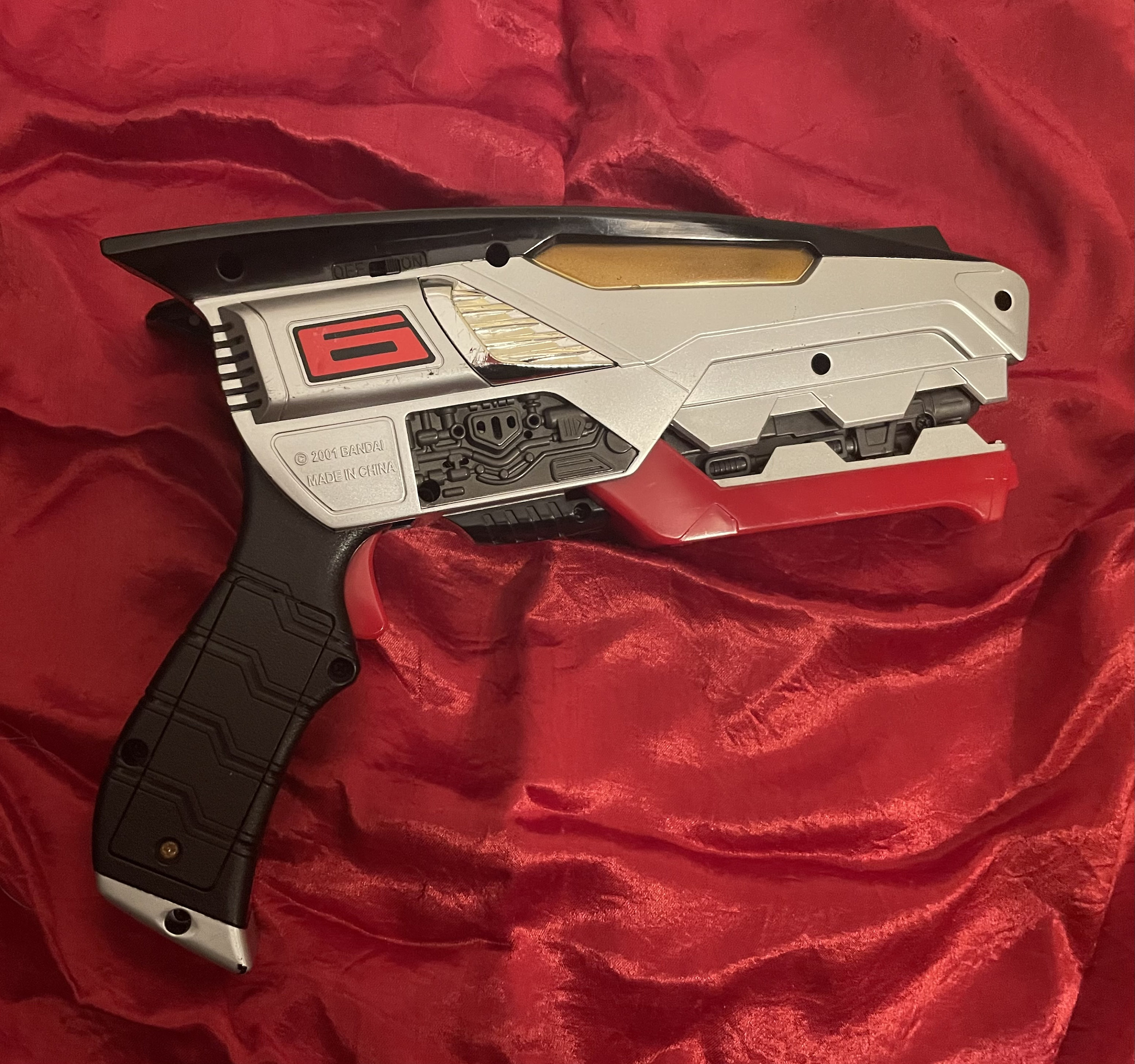 2001 VTG Bandai Power Ranger Time Force Quantum Ranger Defender Blaster ...