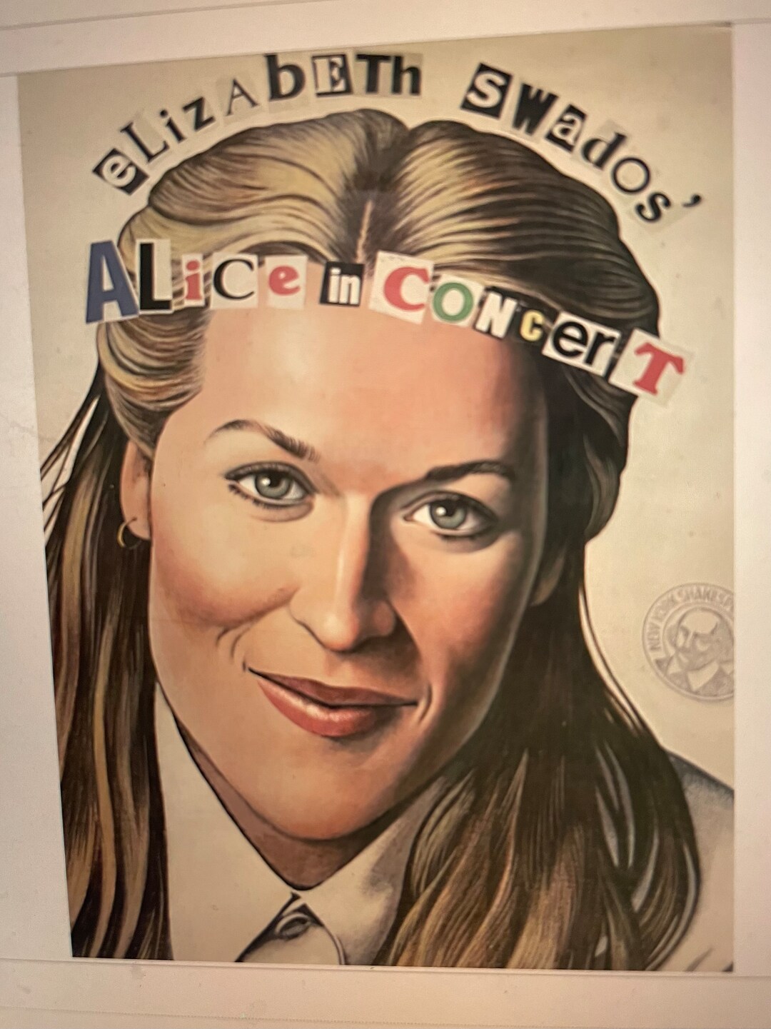 Meryl Streep 1982 Alice in Concert / Alice at the Palace Theatre POSTER ...