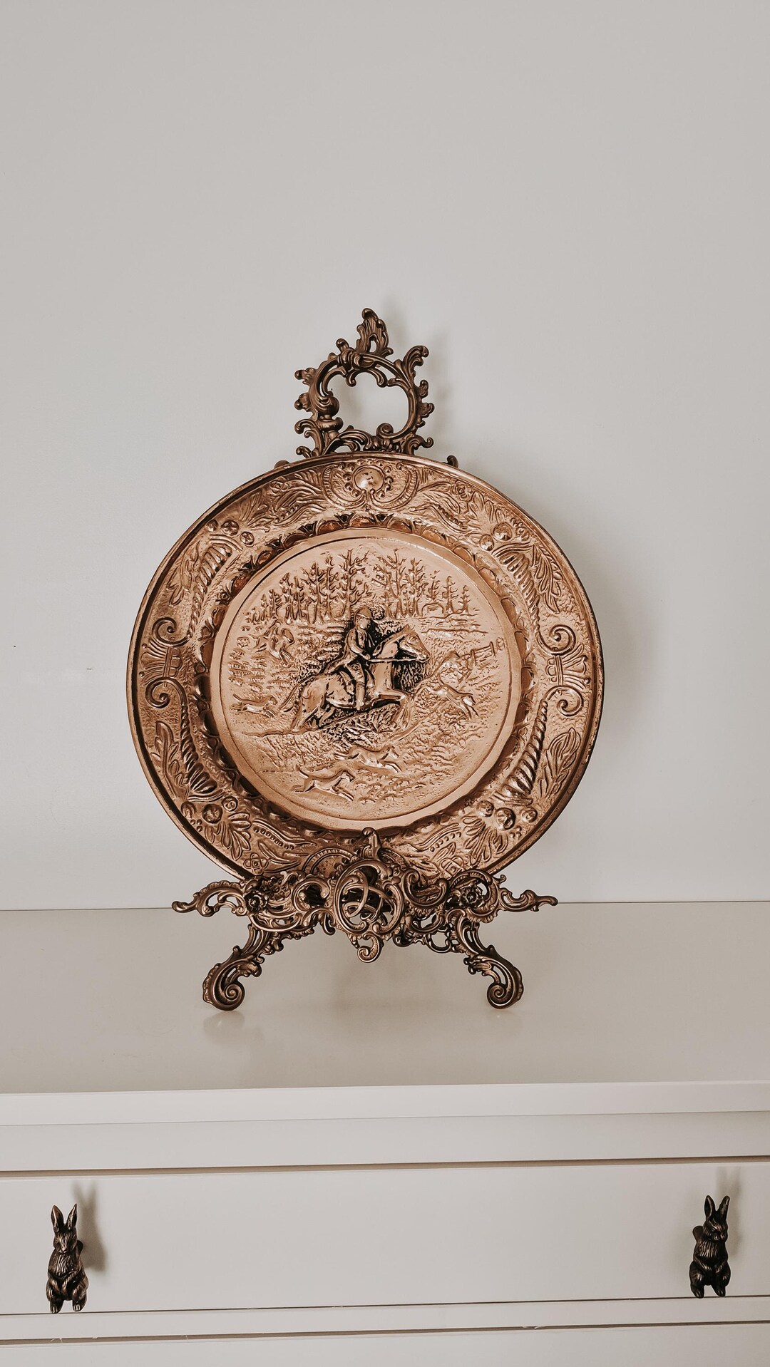 Vintage Hunting Scene Wall Plate | English Country Manor Decor - Etsy