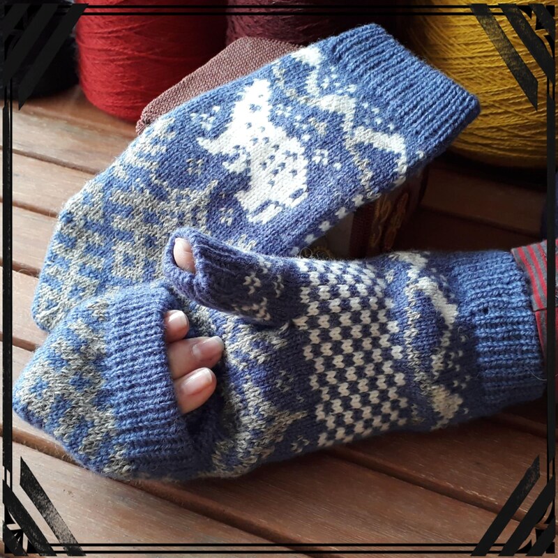 Polar Bear Mittens - Etsy