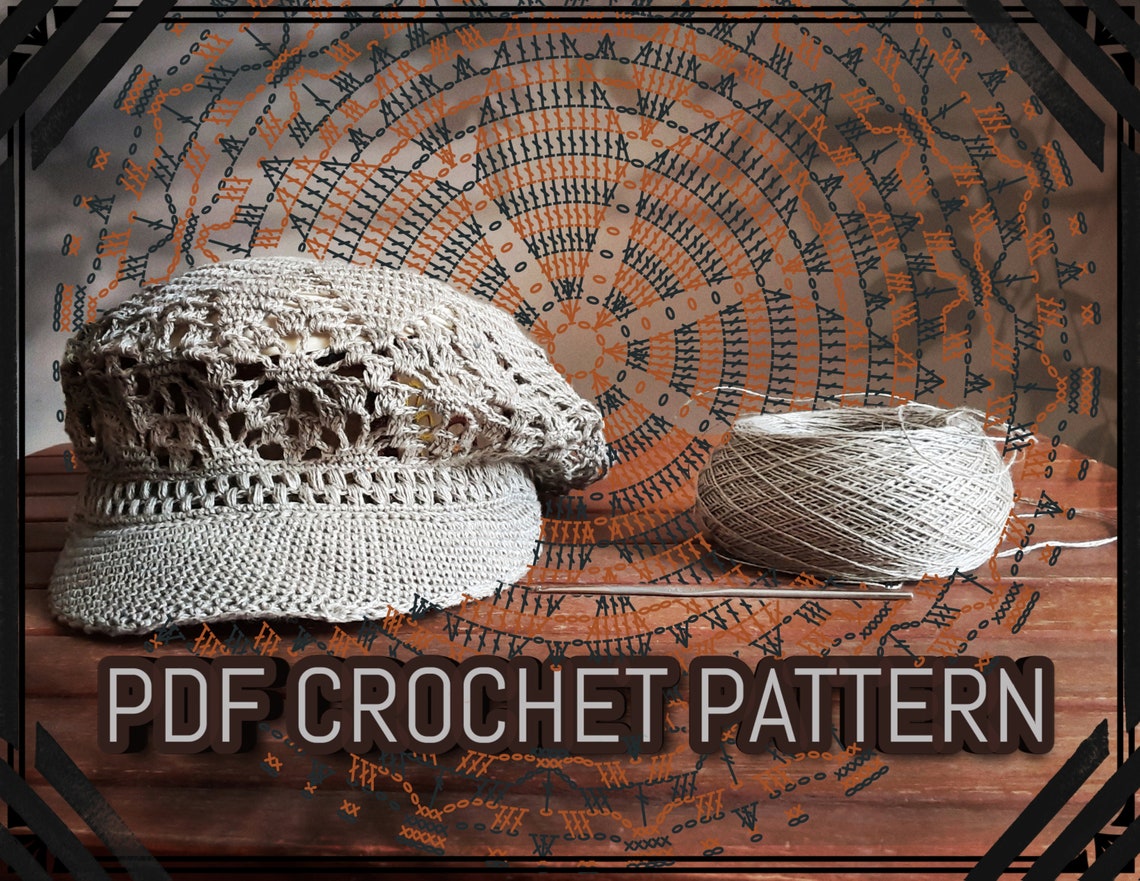 PDF How to Crochet a Cap With Visor - Etsy