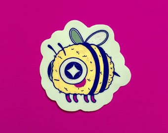 Bumblebee Flower Sticker, Bumblebee Rose and Lavender Sticker ...