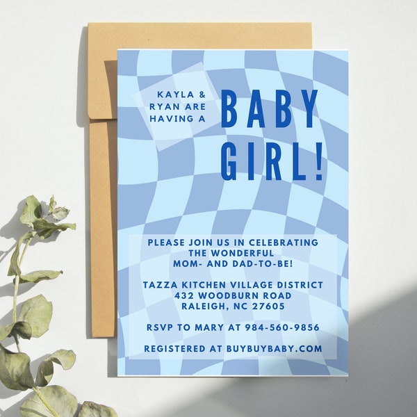 Baby Shower Checkered Theme - Etsy