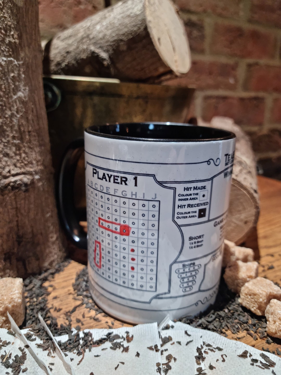 Battle Boats Tea&d Portable Parlour Games Mug 2 Player Game Mug ...