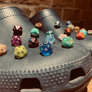 Elegant 10mm D20 Clog Charms | 1pcs Dnd Charm | Footwear Accessories ...