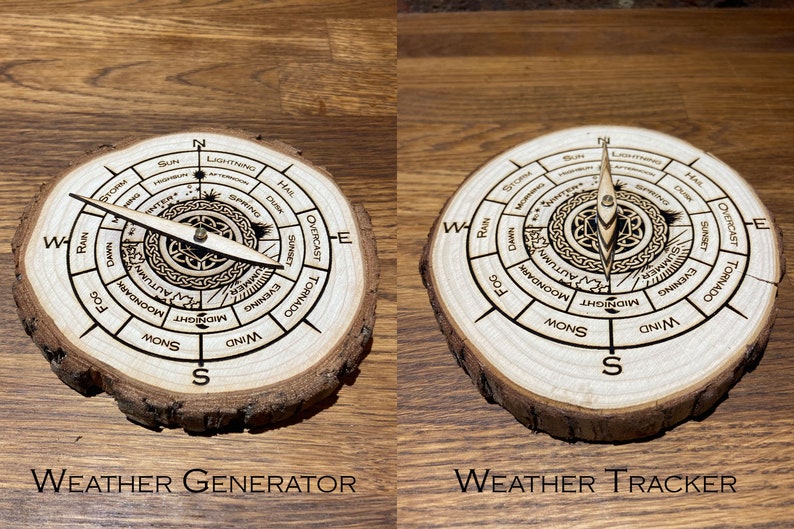 RPG Weather Generator & Tracker Spinner Dungeon Master | Etsy