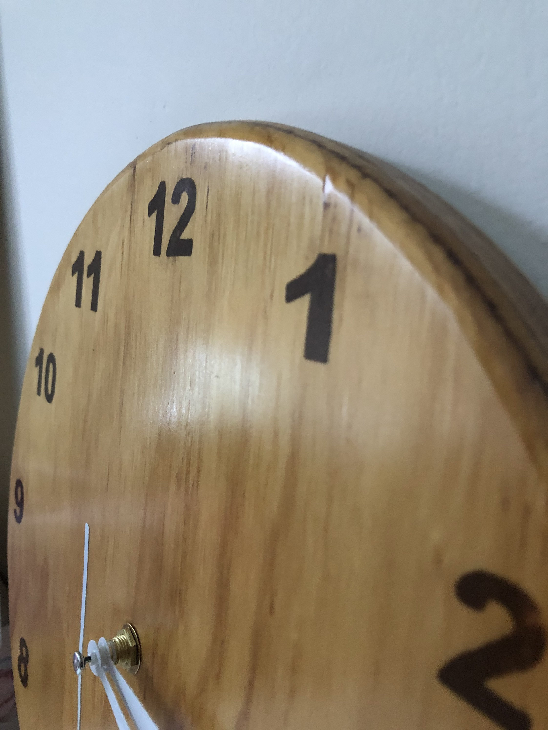 Simple wooden clock wooden wall clock | Etsy