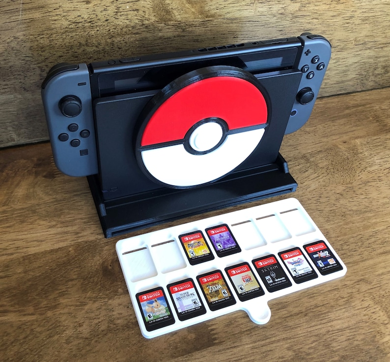 Nintendo Switch Game Holder Pokemon Pokeball Dock Stand - Etsy UK