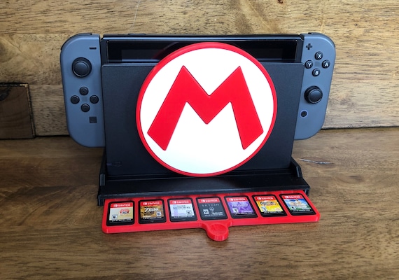Nintendo Switch Game Holder Mario Dock Stand Red Tray | Etsy