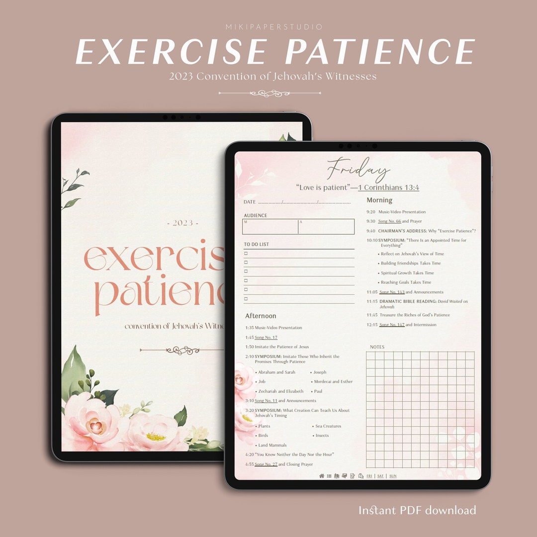 Exercise Patience 2023 Convention of JW JW Convention 2023 - Etsy