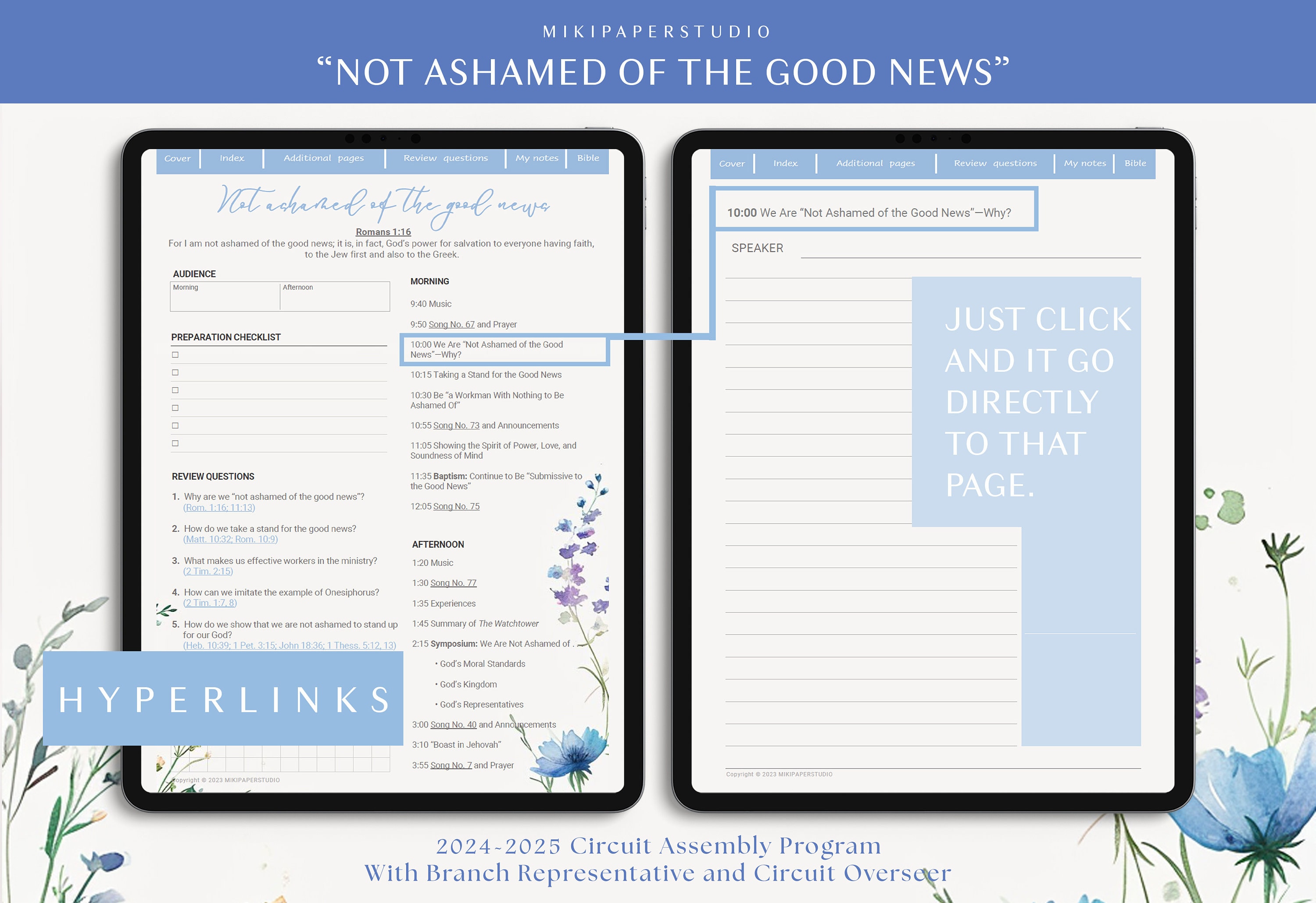 JW Assembly Notebook Not Ashamed of the Good News Printable 2024 2025 ...