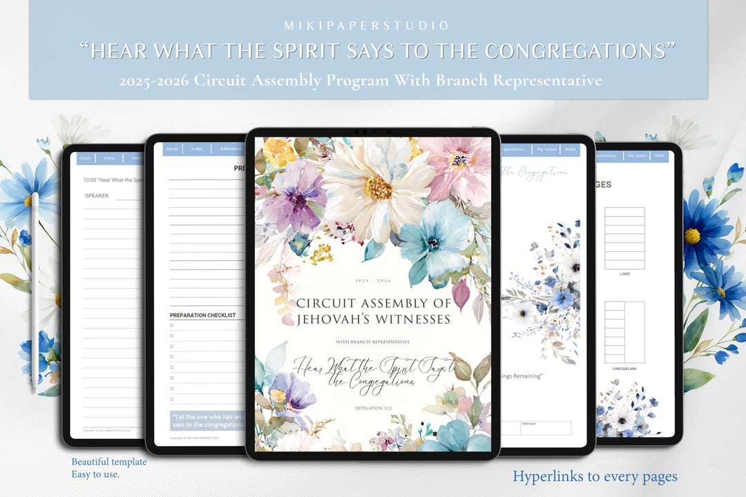 JW Digital Notebook Assembly Notebook Hear What the Spirit Says to the ...