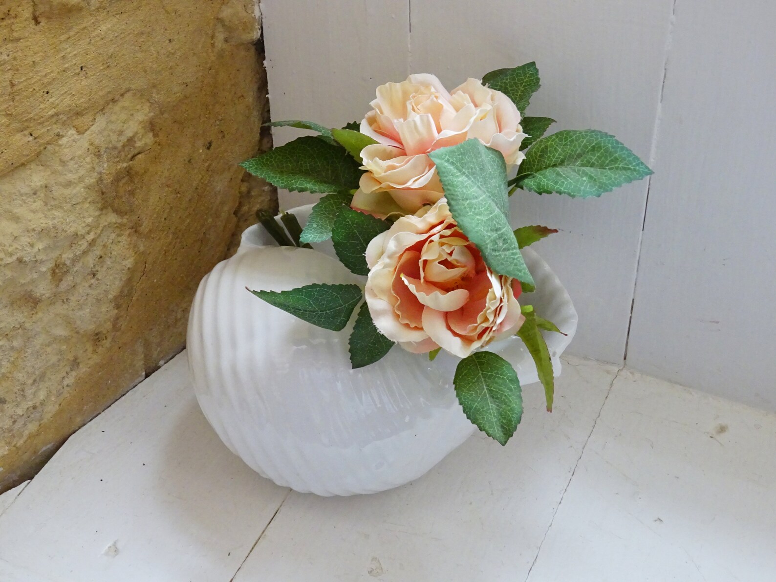 Vintage White China Shell Shaped Planter White Shell Ornament Shell ...