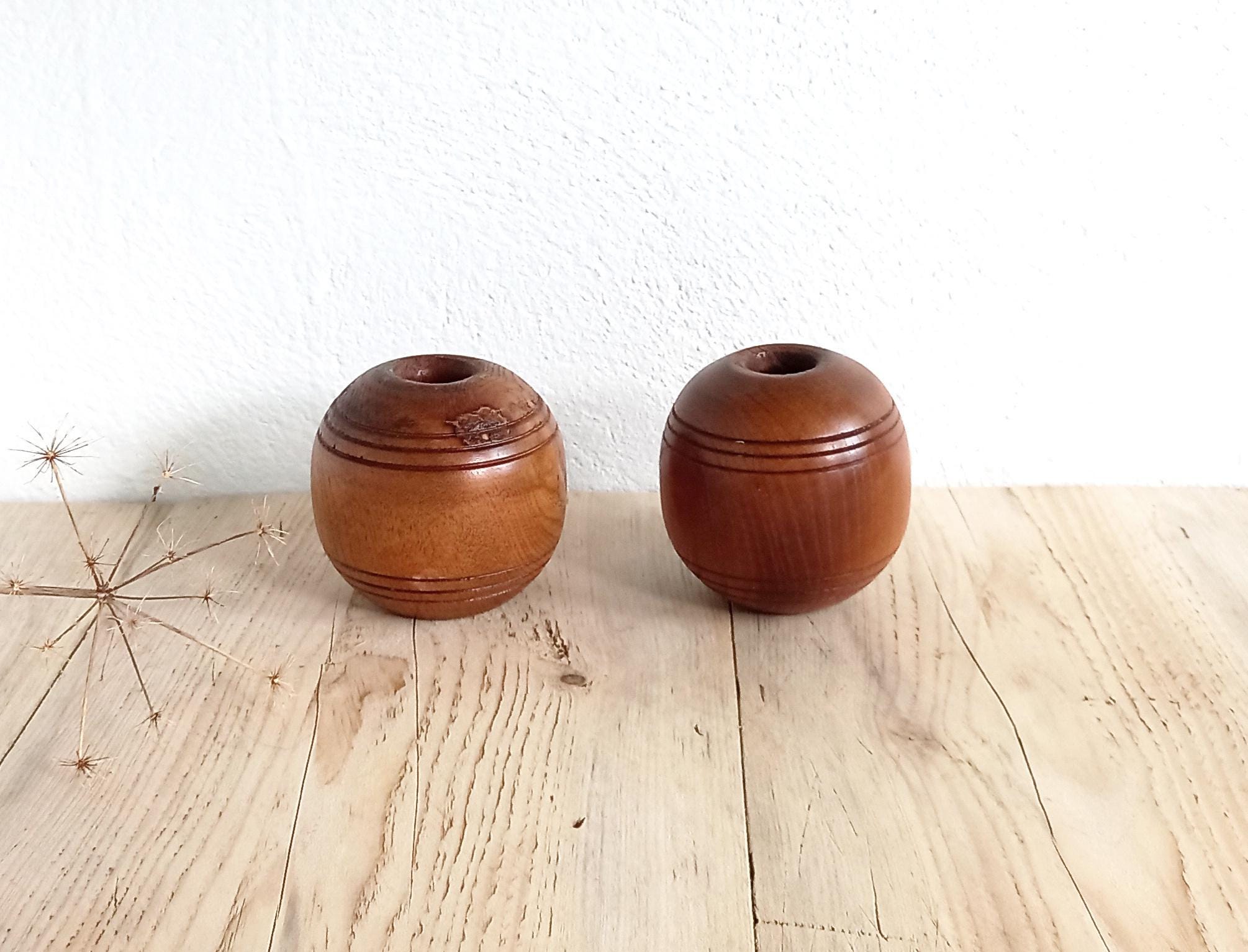 Victorian Stable Chogs ~ Pair Antique Lignum Vitae Wood Noggins ~ Horse ...