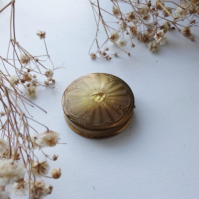 Brass Pill Box - Etsy