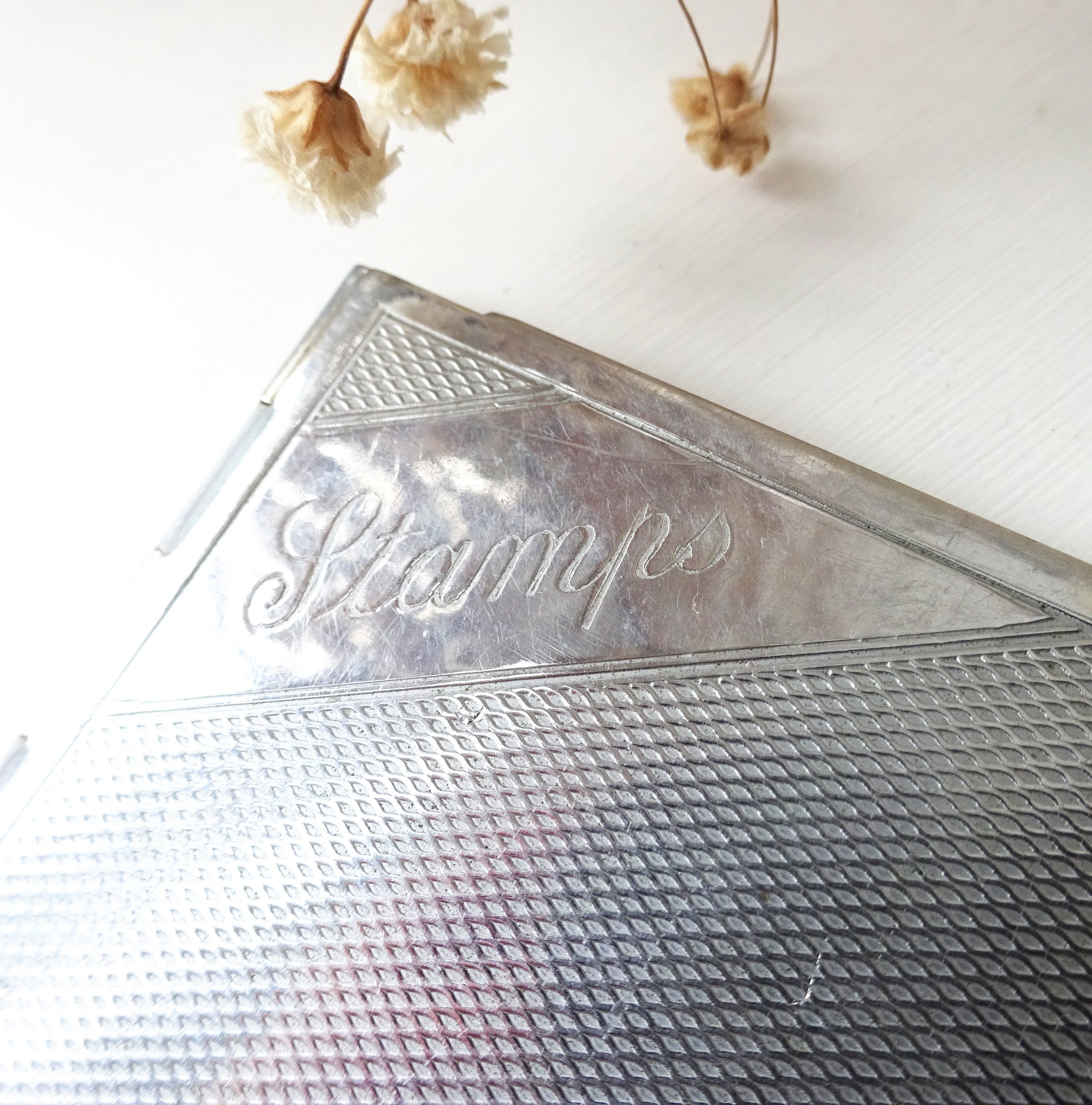 Vintage Stamp Holder, Art Deco Stamp Book Case C. 1933, Postage Rates ...