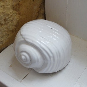 Vintage White China Shell Shaped Planter White Shell Ornament Shell ...