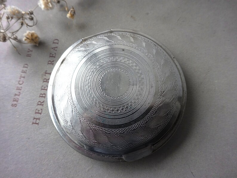 Antique Art Deco Compact Richard Hudnut New York Paris Engine Turned ...