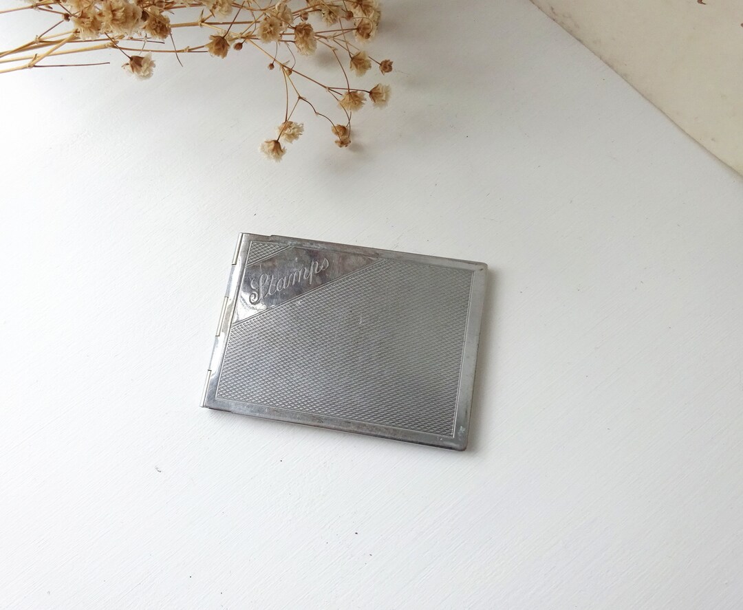 Vintage Stamp Holder, Art Deco Stamp Book Case C. 1933, Postage Rates ...