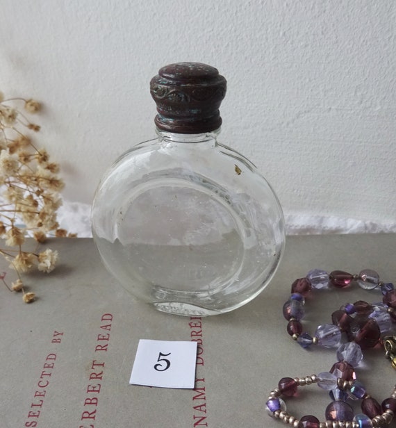 Vintage glass bottle x 1 ~ antique and vintage clear … - Gem