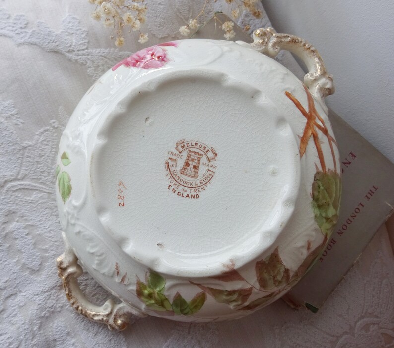 Edwardian Earthenware Bowl Melrose by S. Hancock & Sons - Etsy UK