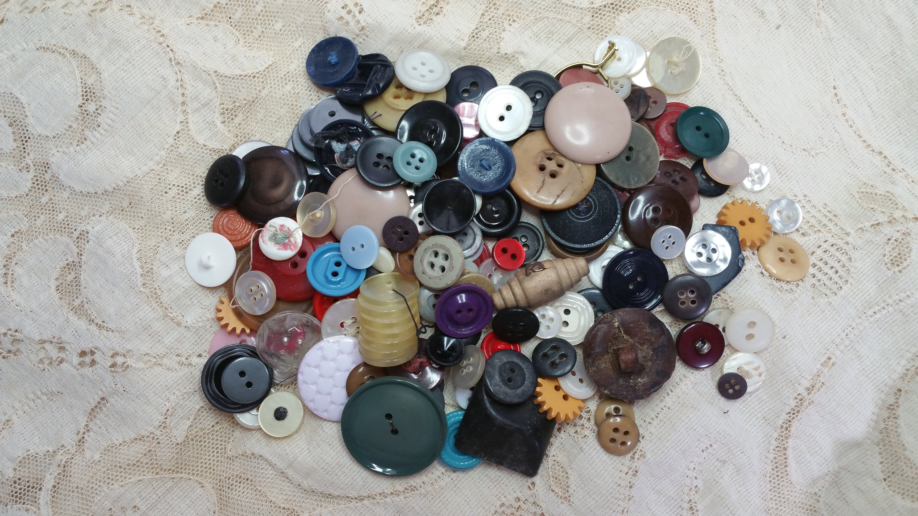 Cup of Butttons From Grandma's Button Jar - Etsy