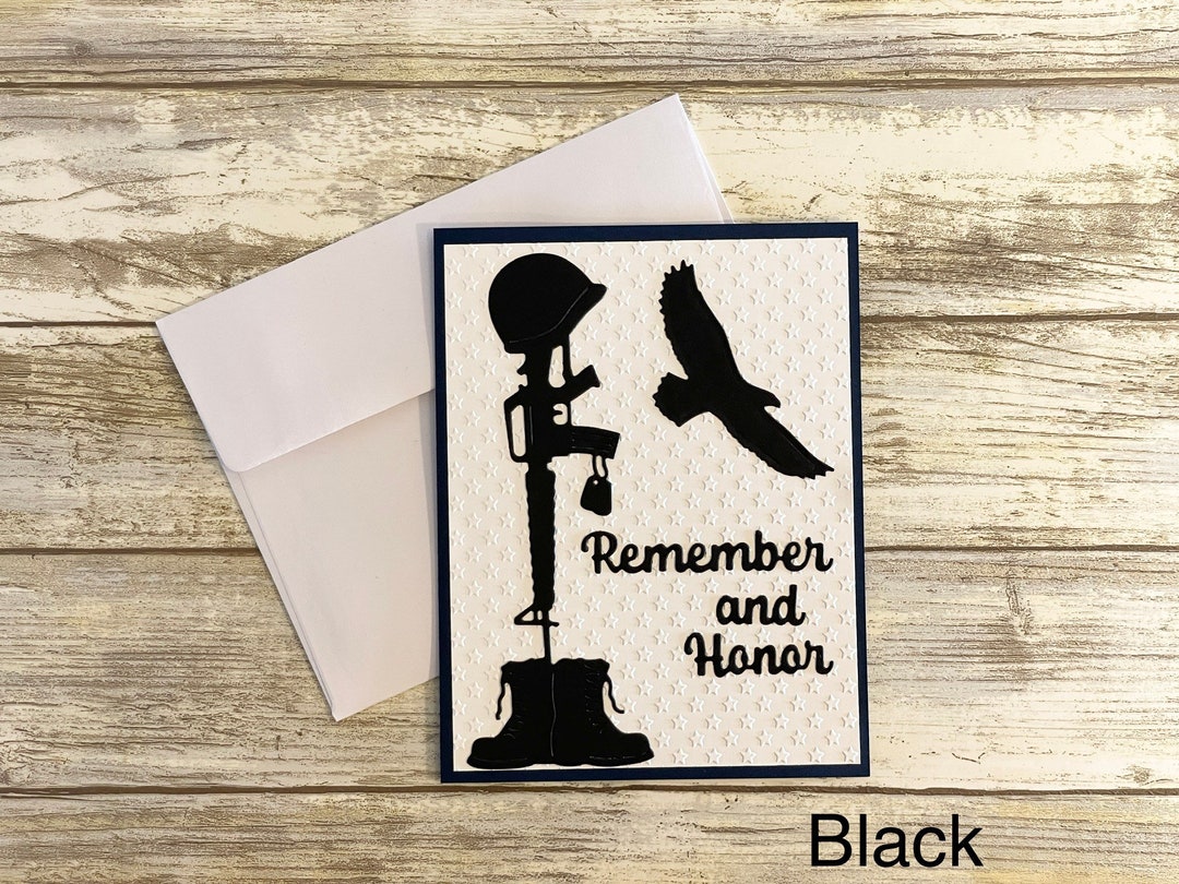Memorial Day Card, Patriotic Card, Military Appreciation Card, Veterans ...