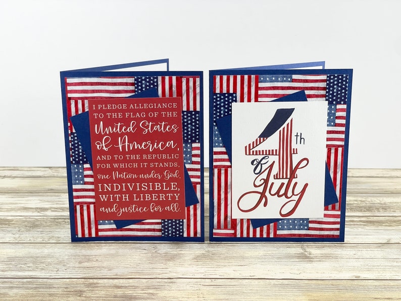 Patriotic Cards 4th of July Cards Fourth of July Cards - Etsy