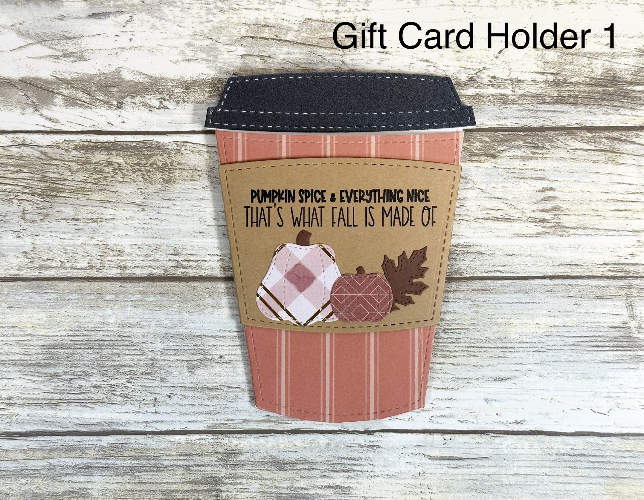Coffee Gift Card Holder, Cute Gift Card Holder, Thanksgiving Gift Card ...