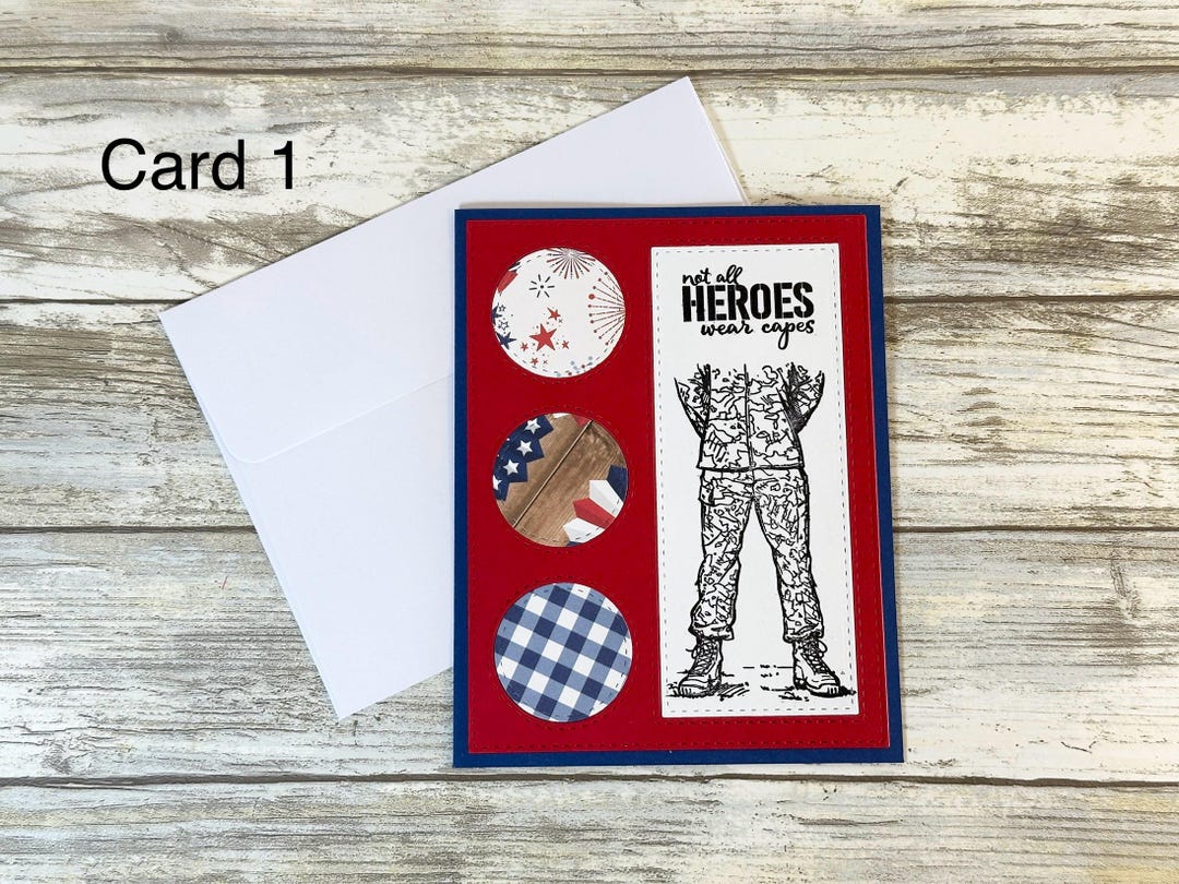Memorial Day Card, Patriotic Card, Military Appreciation Card, Veterans ...
