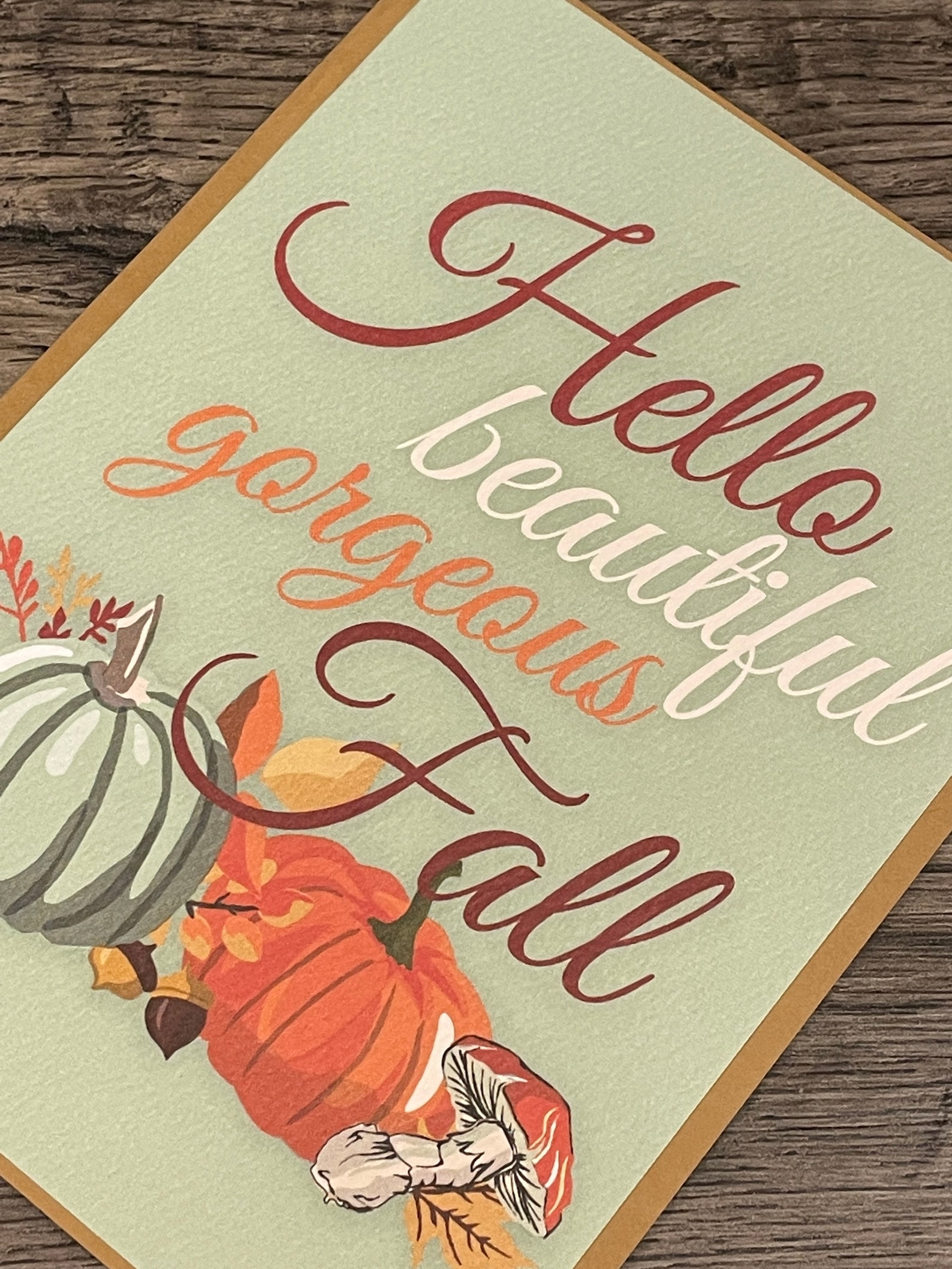 Handmade Fall Note Cards: Autumn & Thanksgiving Greetings - Etsy