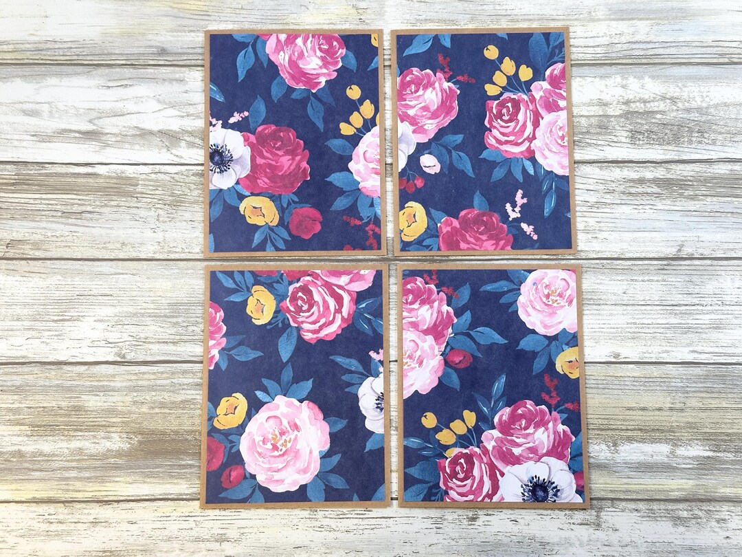 Floral Note Cards, Flower Note Cards, Floral Cards, Cottagecore Cards ...