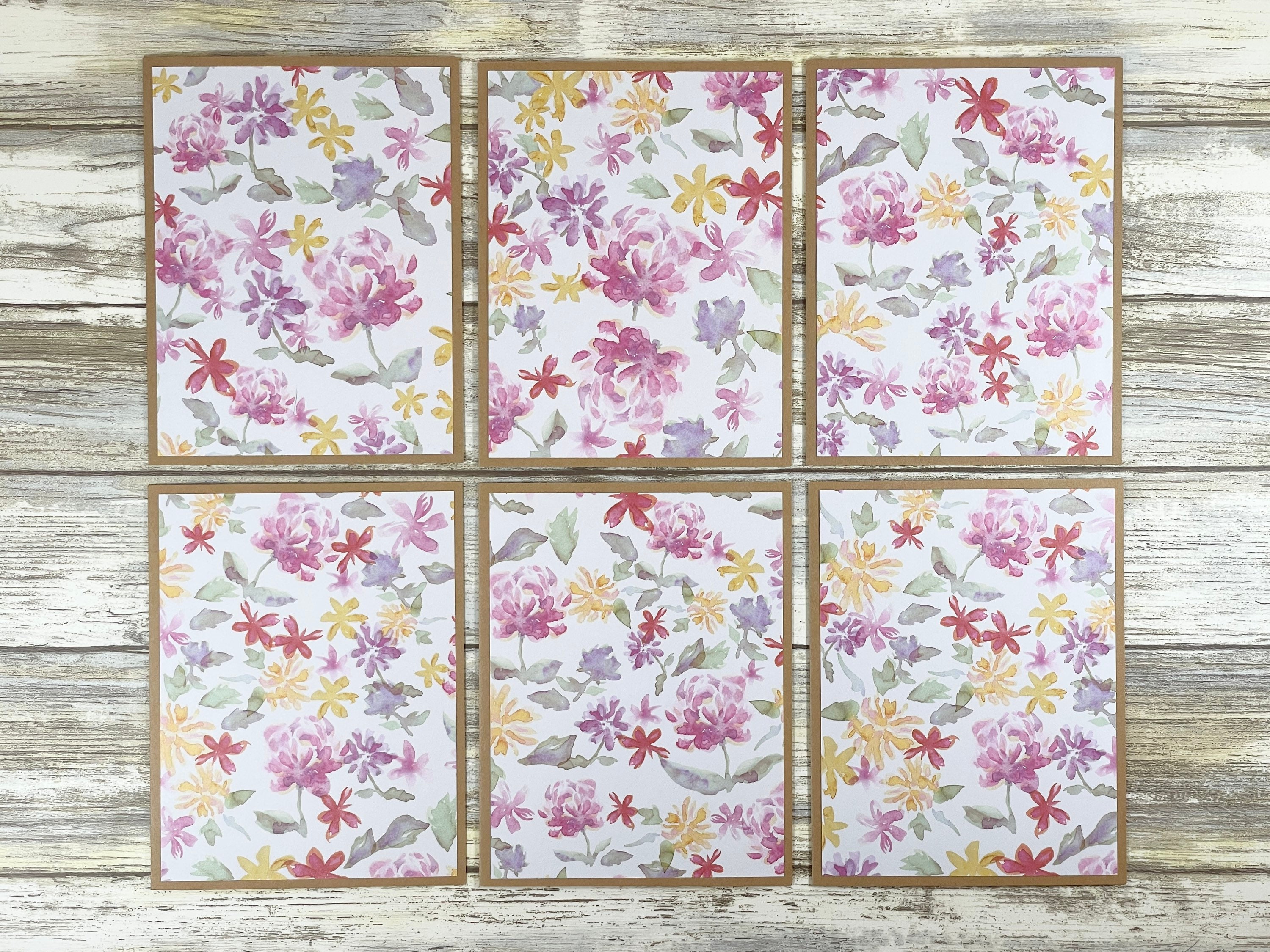 Floral Note Cards Flower Note Cards Summer Note Cards Note - Etsy