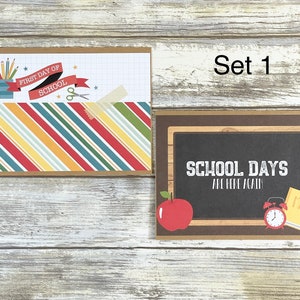 Back to School Cards, Back to School Note Cards, Teacher Appreciation ...