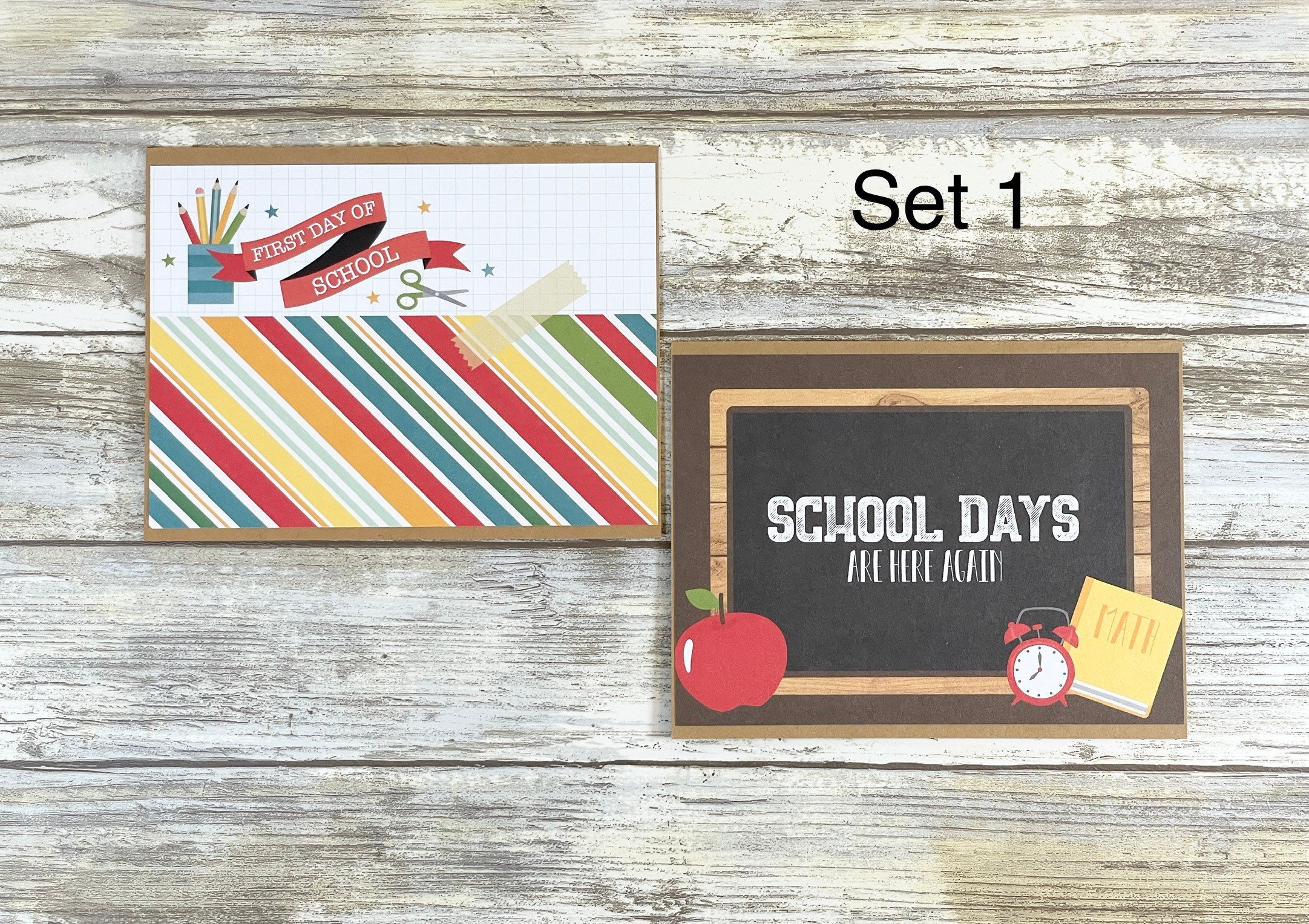 Back to School Cards, Back to School Note Cards, Teacher Appreciation ...