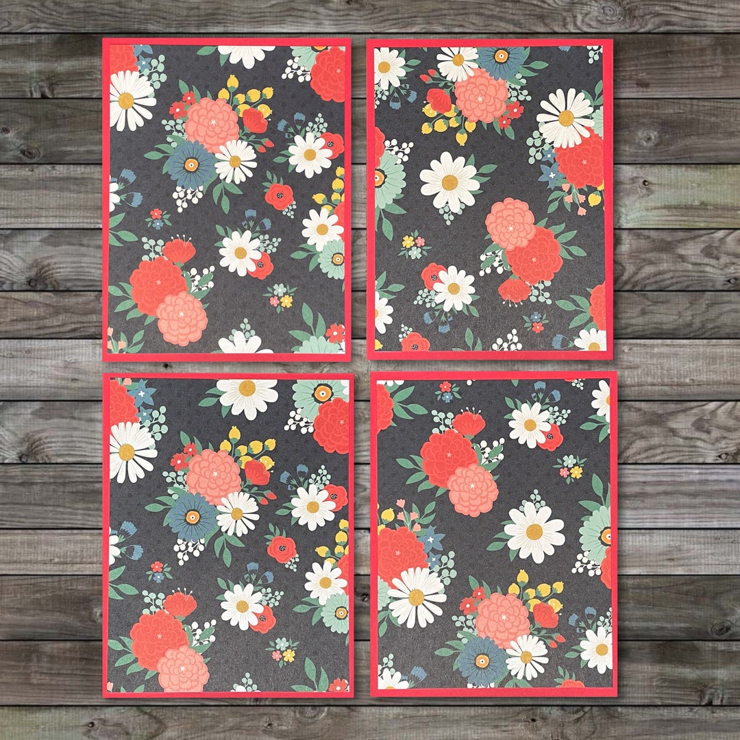 Floral Note Cards, Flower Note Cards, Floral Cards, Spring Note Cards ...