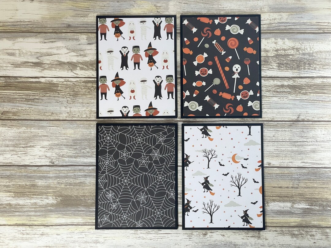 Handmade Halloween Note Cards: Spooky Monster Designs - Etsy