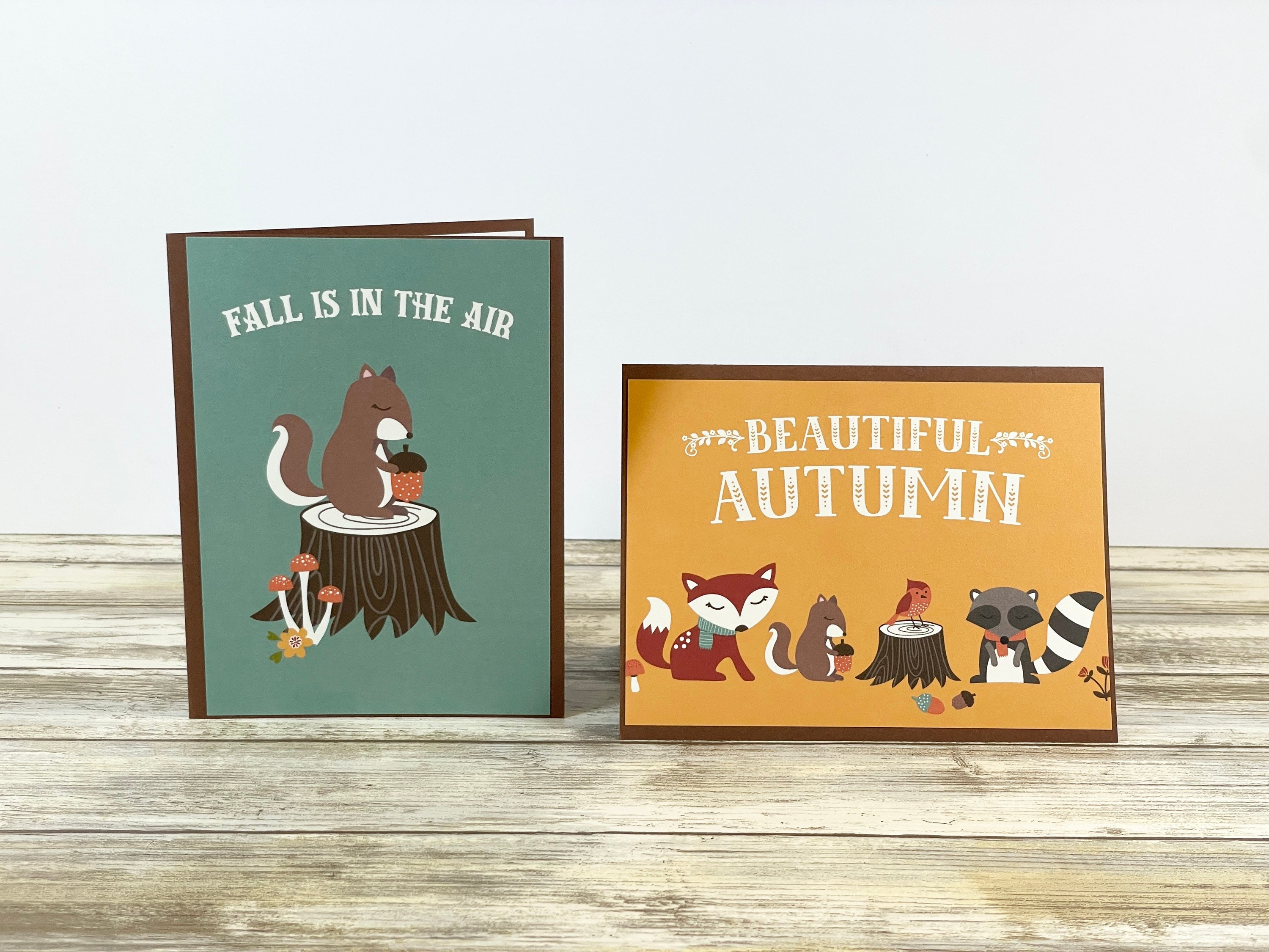 Fall Note Cards Autumn Greeting Cards Fall Greeting Cards - Etsy
