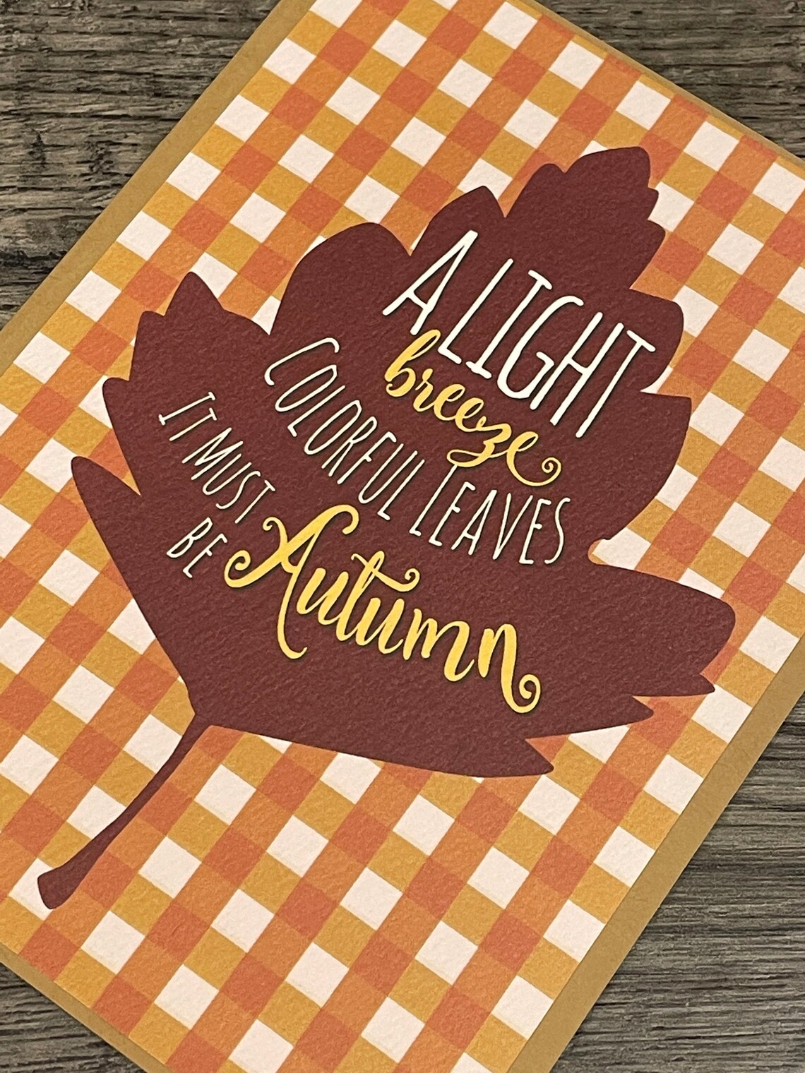 Handmade Fall Note Cards: Autumn & Thanksgiving Greetings - Etsy