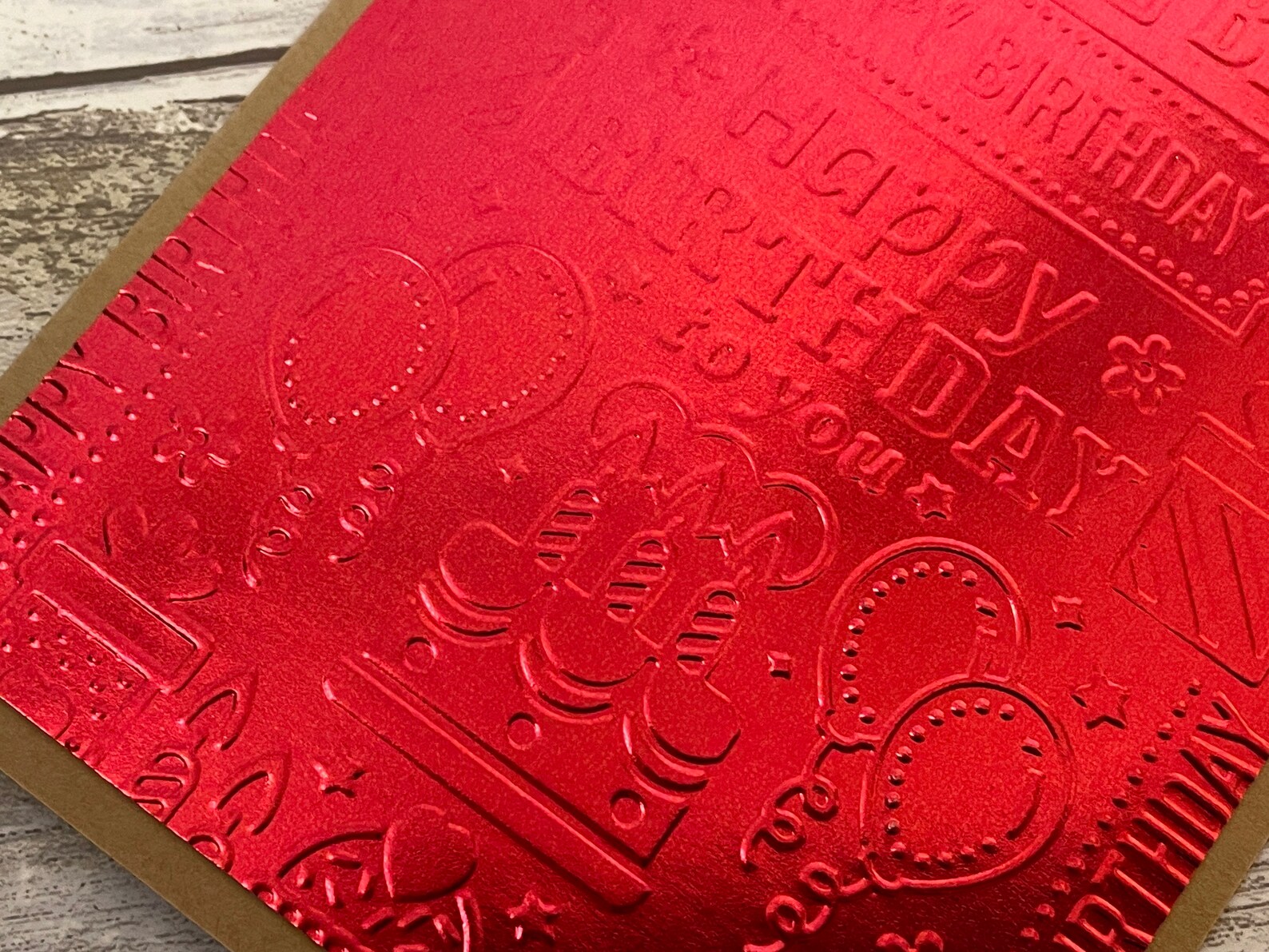 Embossed Birthday Cards Birthday Cards Set Foil Birthday - Etsy