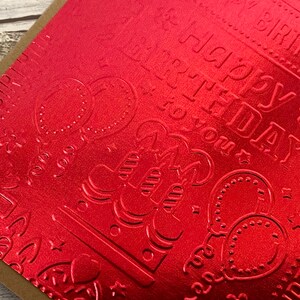 Embossed Birthday Cards Birthday Cards Set Foil Birthday - Etsy