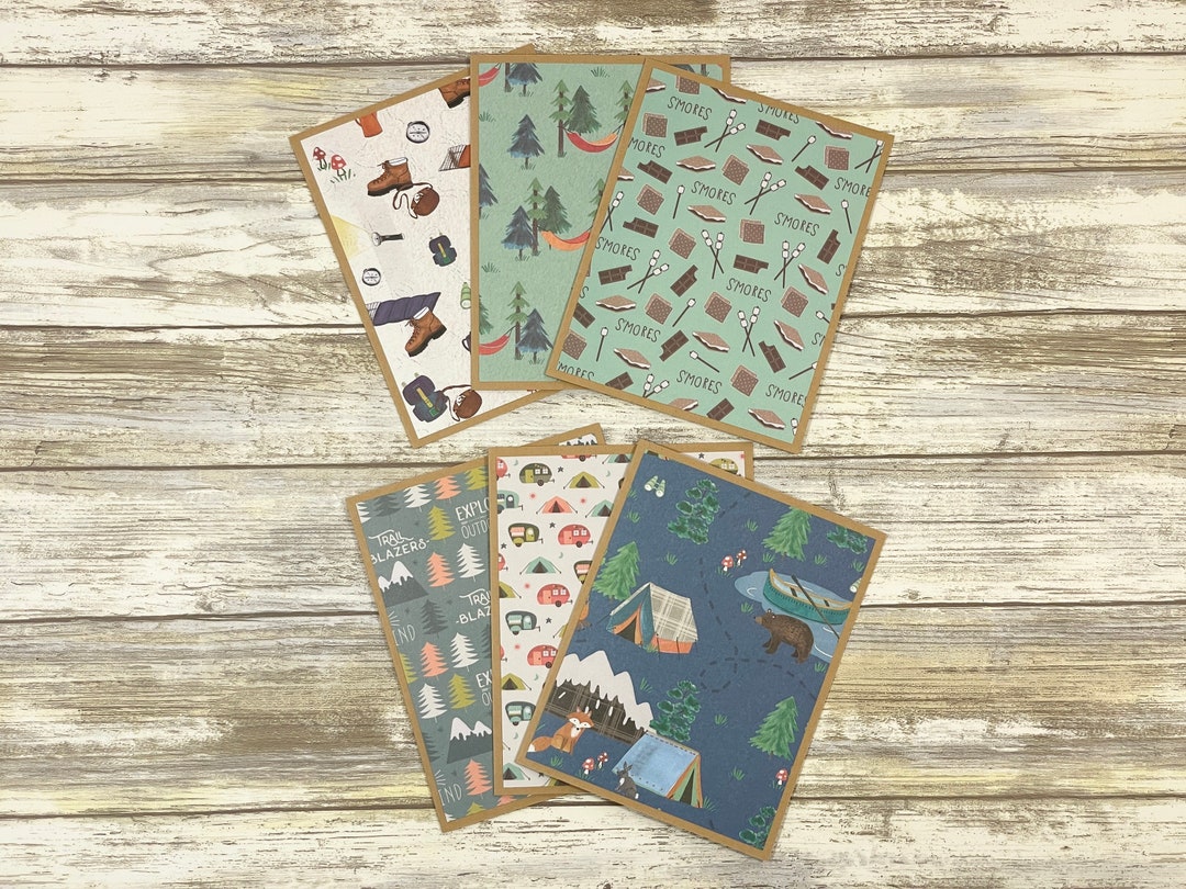 Camping Cards, Camper Cards, Nature Note Cards, Note Cards With ...
