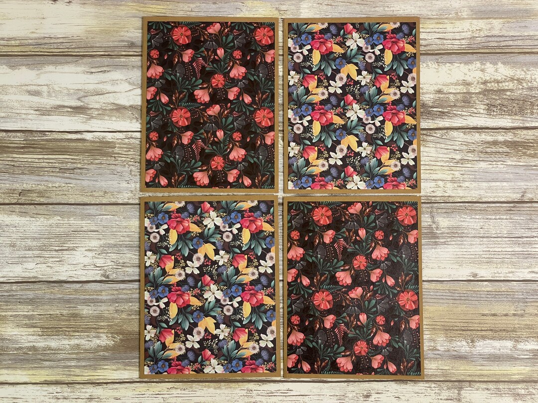 Floral Note Cards, Flower Note Cards, Spring Note Cards, Note Card Set ...