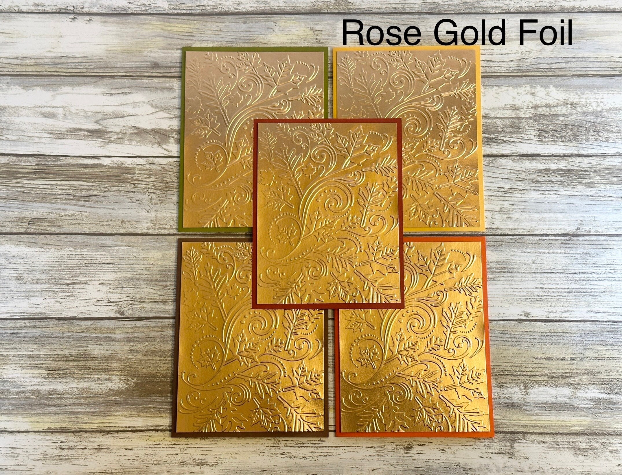 Fall Cards, Fall Note Cards, Embossed Note Cards, Note Card Set With ...