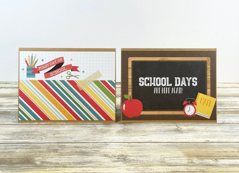 Back to School Cards, Back to School Note Cards, Teacher Appreciation ...