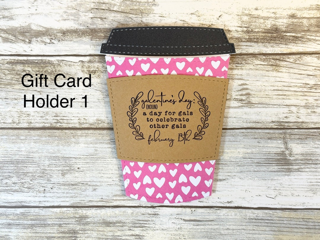 Coffee Gift Card Holder, Valentines Day Gift, Galentines Day Gift ...